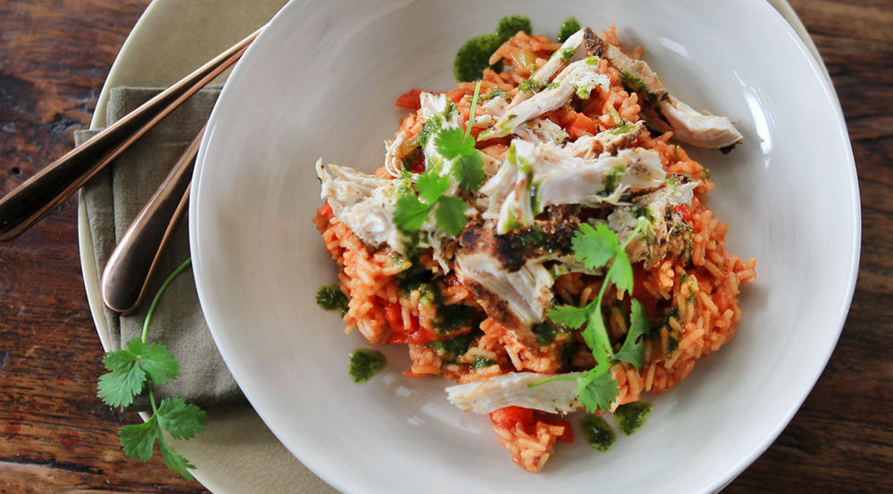 Recipe: Cajun Chicken on Jambalaya | Fissler