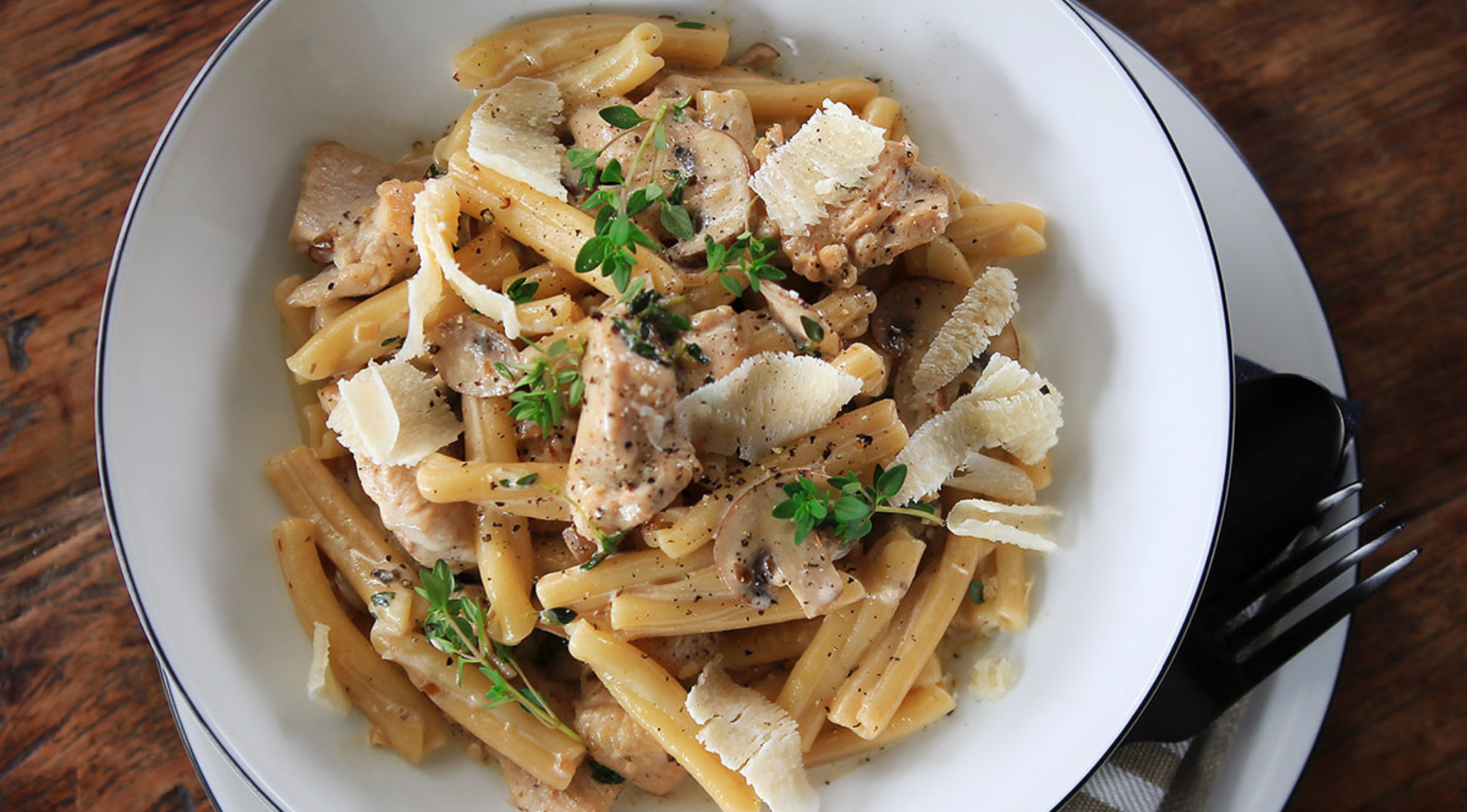 Recipe: Pasta Tetrazzini with Chicken & Mushrooms | Fissler
