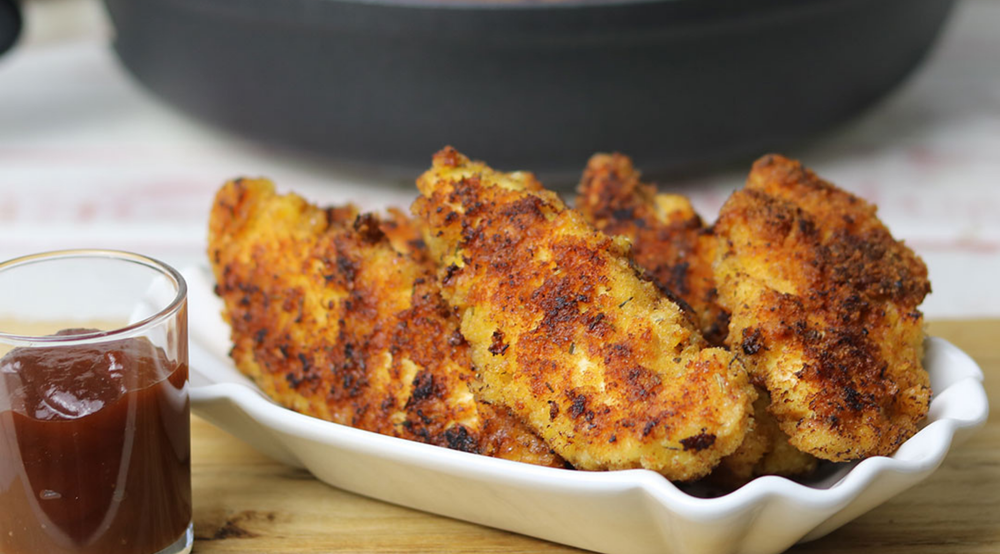 Recipe: Crispy Chicken Sticks from the Pan | Fissler