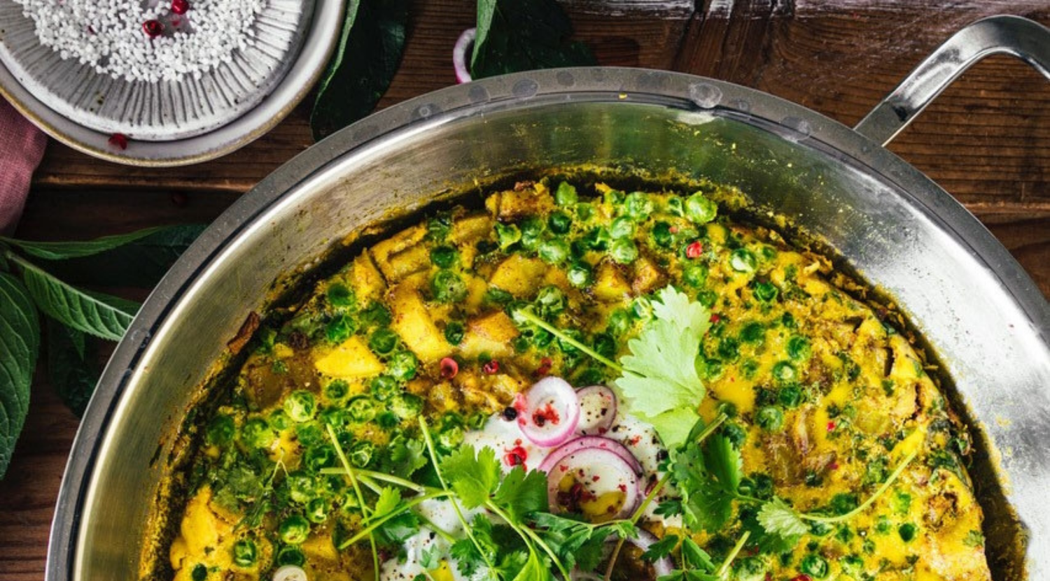 Recipe: Indian Pea Spice Frittata with Yogurt | Fissler