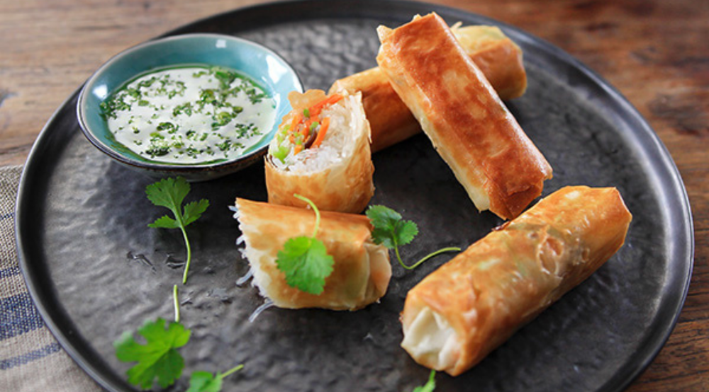 Recipe: Spring rolls with vegan filling | Fissler