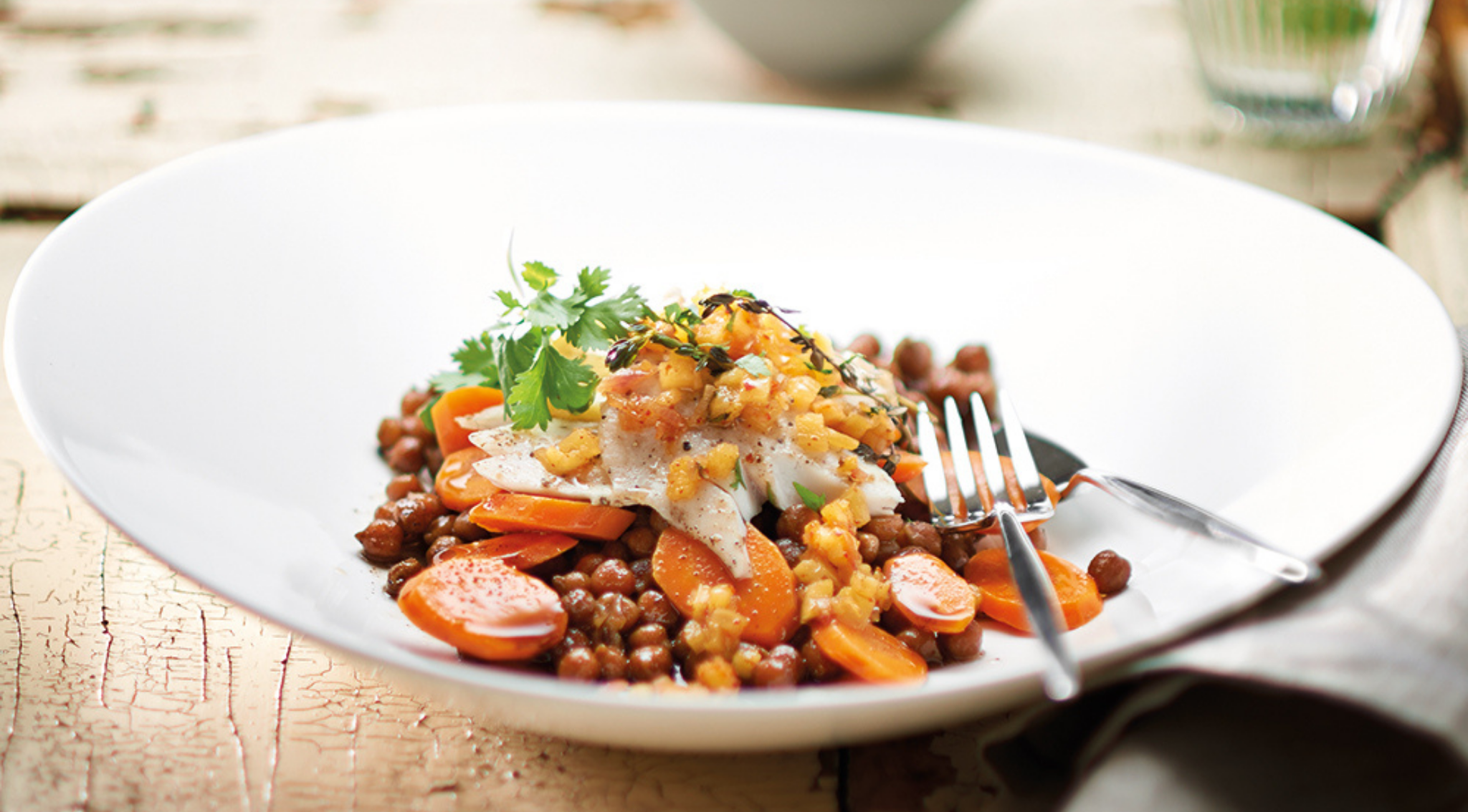 Recipe: Sea bass with pineapple chutney | Fissler