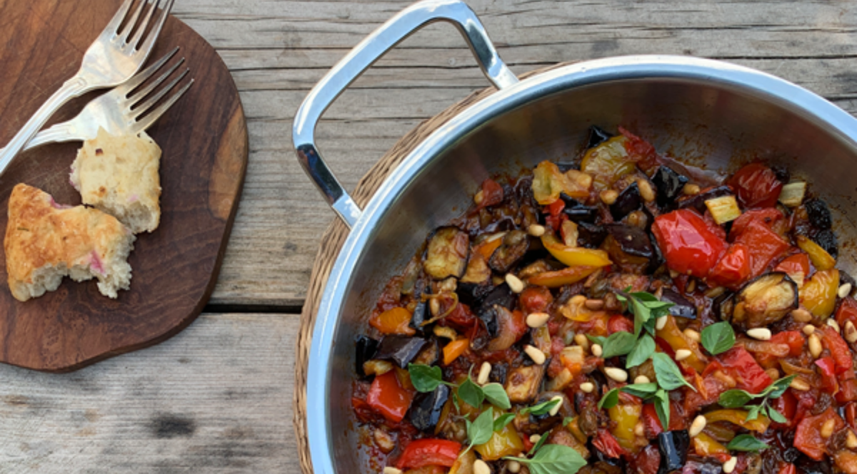 Recipe: Sicilian Caponata with Pine Nuts | Fissler